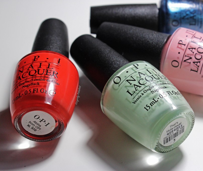 TBT: OPI ‘Hawaii’ Collection – 4 Shades – GINGERLY POLISHED