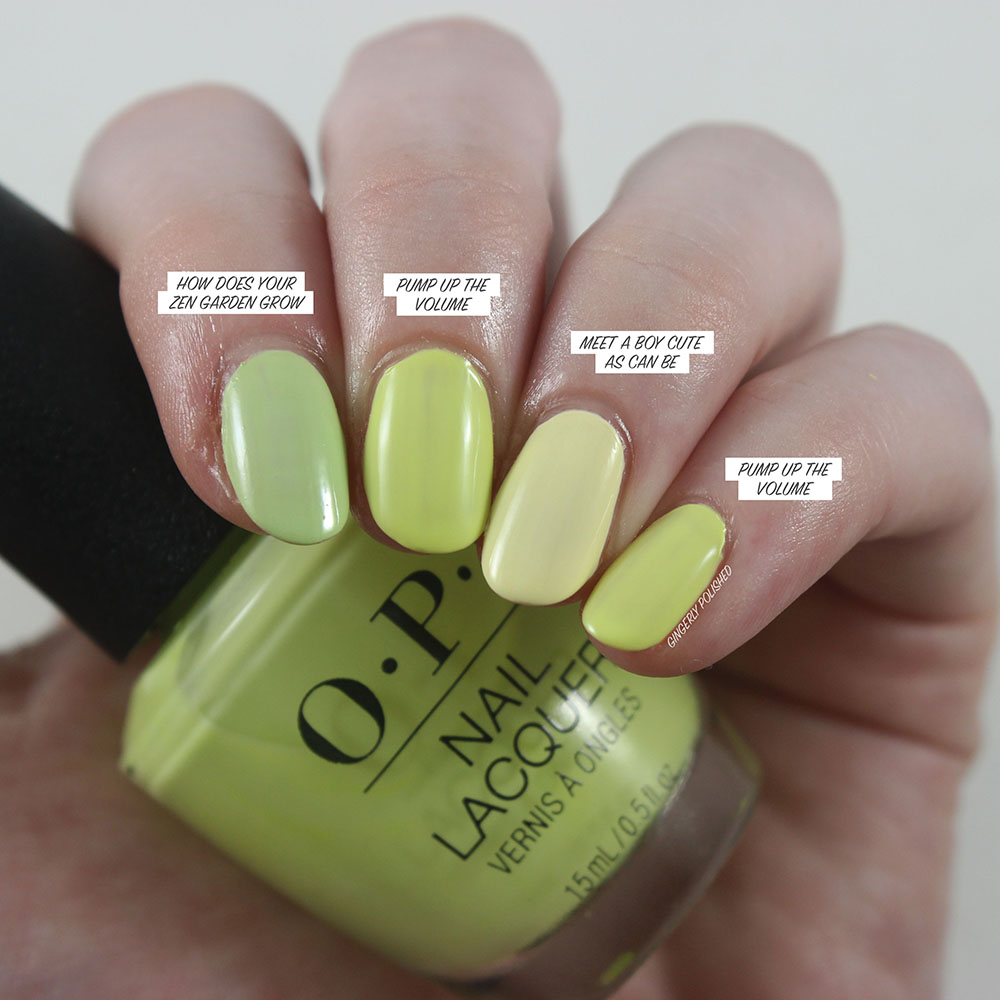 OPI Neons 2019 – Comparisons – GINGERLY POLISHED
