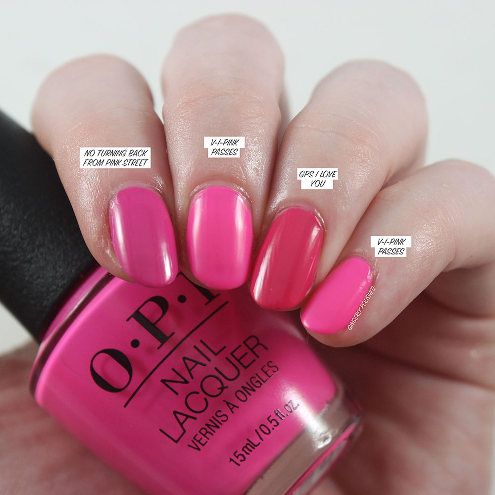 OPI Neons 2019 – Comparisons – GINGERLY POLISHED