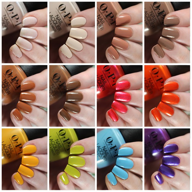 Opi Color Paints Collection Swatches Review Opi Colors Jade Nail Art