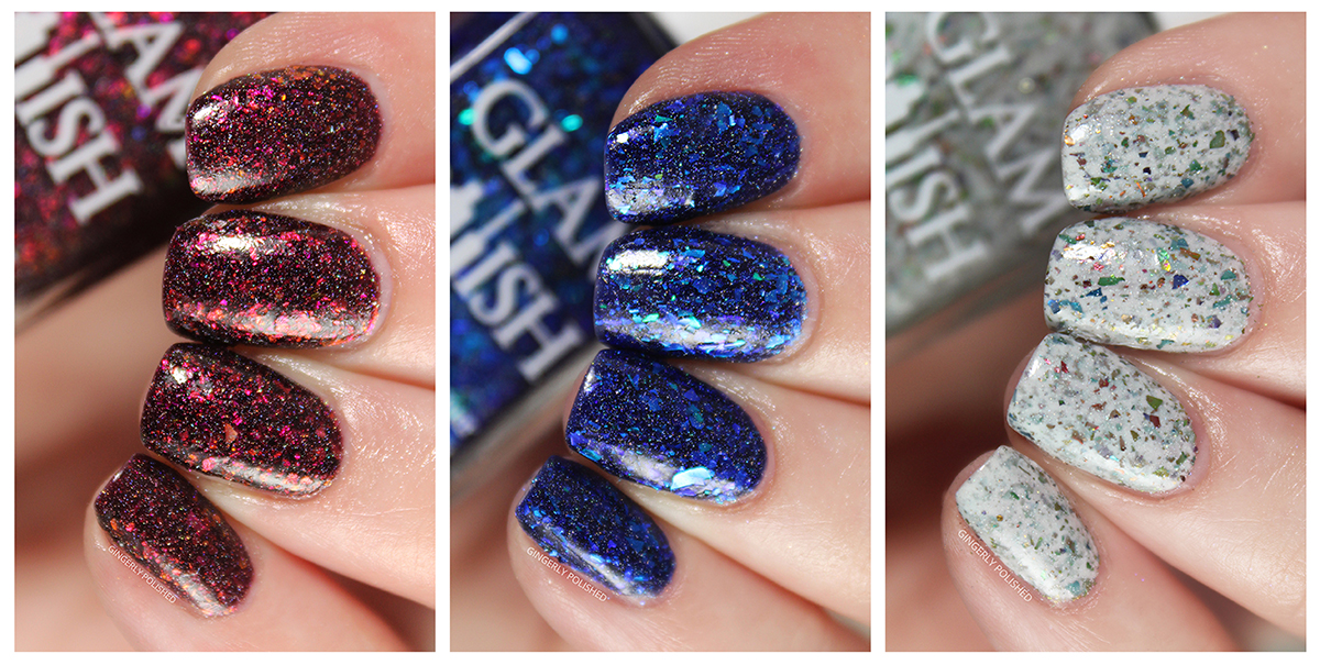 Glam Polish – ‘Songbird’ Trio 2023 – Swatches & Review – GINGERLY POLISHED