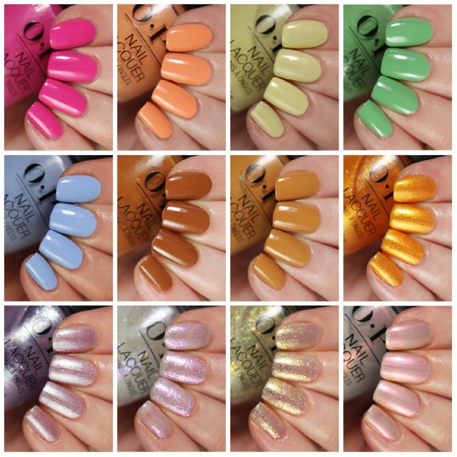 Opi Color Paints Collection Swatches Review Opi Colors Jade Nail Art