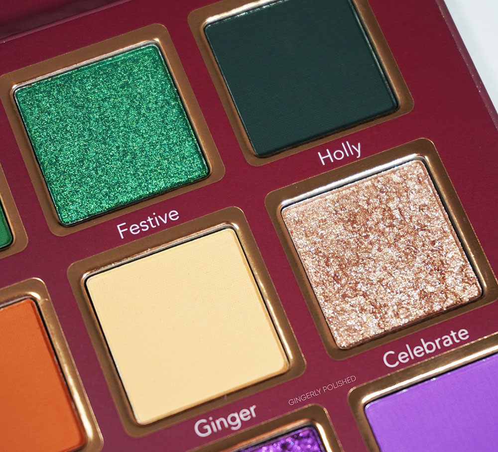 Cosmic Brushes ‘Tis the Season’ Eyeshadow Palette – Swatches – GINGERLY ...